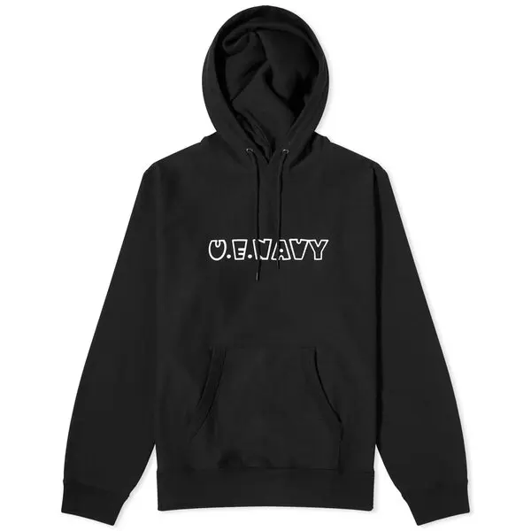Uniform Experiment Ue Navy Sweat Hoodie In Black - 55% Off
