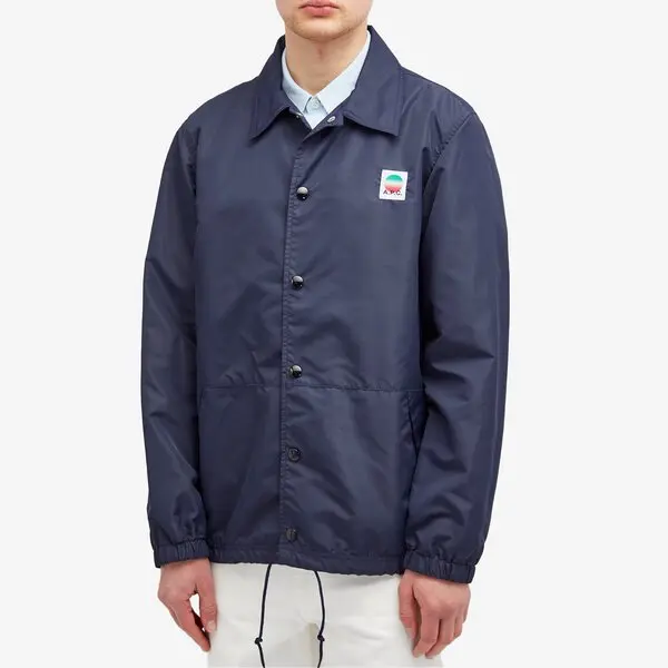 A.P.C. Aleski Coach Jacket In Navy - 55% Off | Editorialist