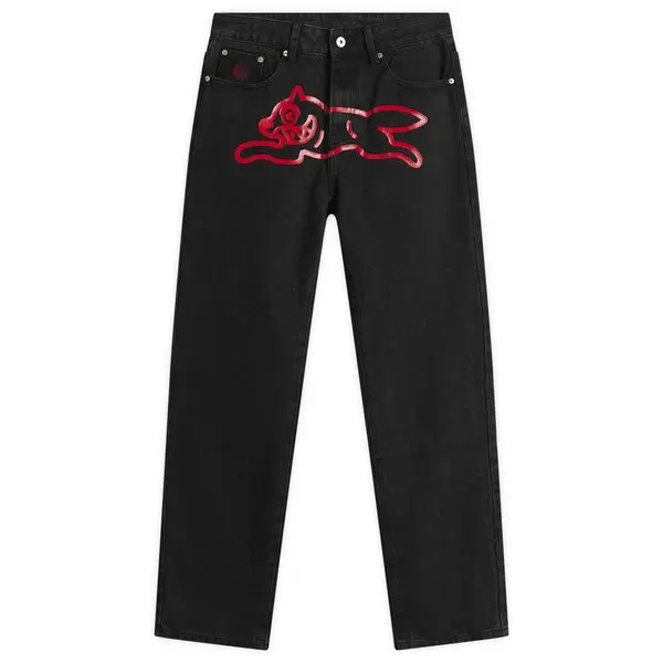 ICECREAM Running Dog Denim Jeans - Black