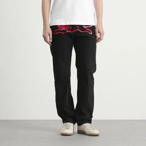 ICECREAM Running Dog Denim Jeans - Black