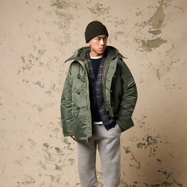 ジャケット・アウター BEAMS plus MIL Type N-3B Down SAGE XL Beams Mil Type N-3b Down Jacket In Sage - 40% Off | Editorialist