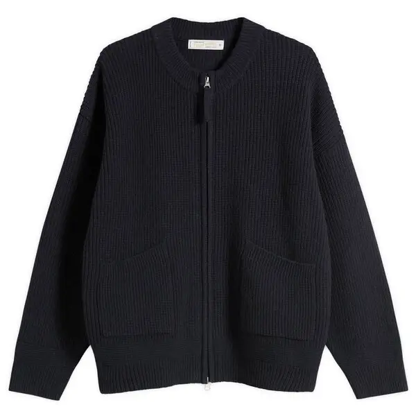 FRIZMWORKS Wool Deck Zip Cardigan - Navy
