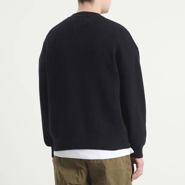 FRIZMWORKS Wool Deck Zip Cardigan - Navy