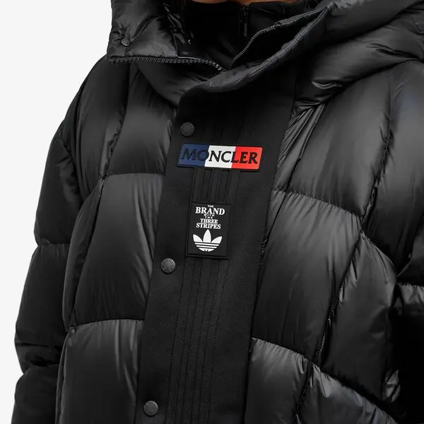 Moncler X Adidas Originals Oreiller Long Down Coat - Black