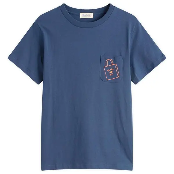BEAMS Bb Logo Pocket T-shirt