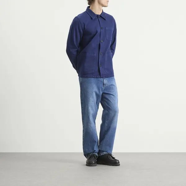 Nudie Jeans Barney Worker Jacket - Mid Blue