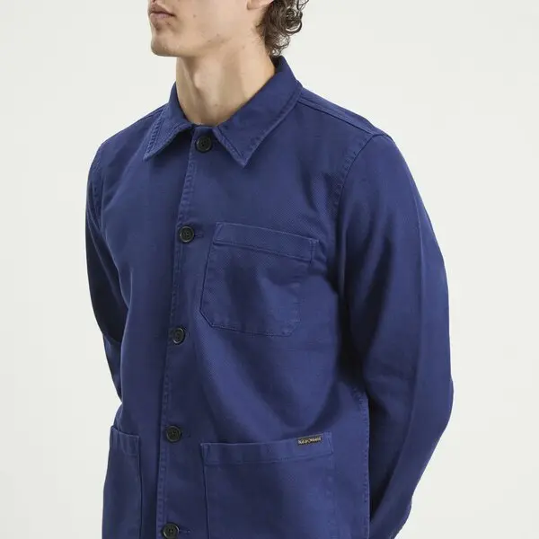 Nudie Jeans Barney Worker Jacket - Mid Blue