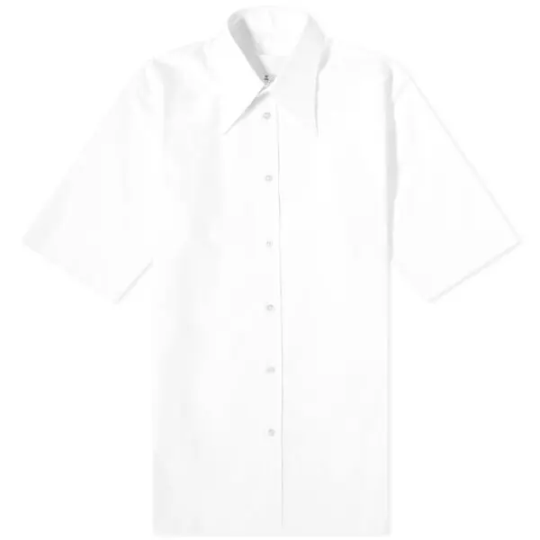 MAISON MARGIELA Short Sleeve Poplin Shirt - White
