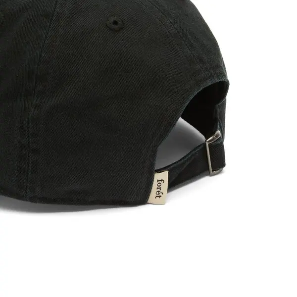 FORET Hawk Washed Cap - Black