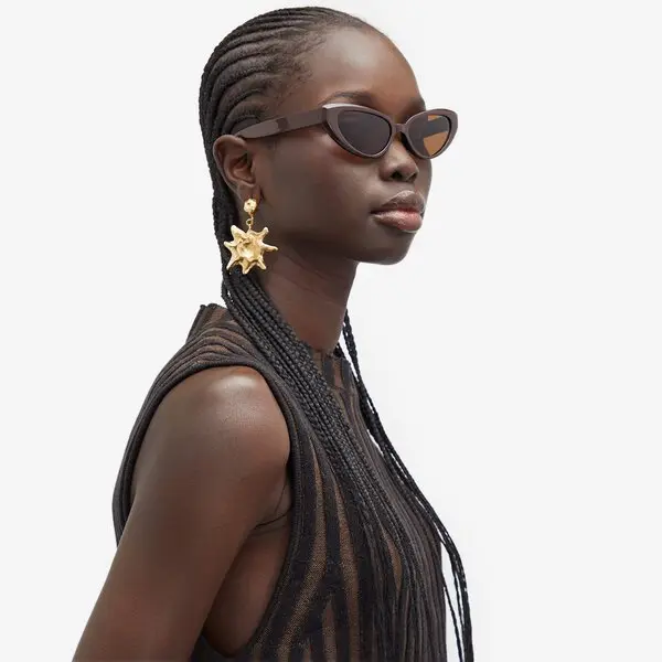 Kimeze Zawe 56MM Cat-Eye Sunglasses in Chocolate KIMEZE Zawe II Sunglasses | Shopbop main image 4