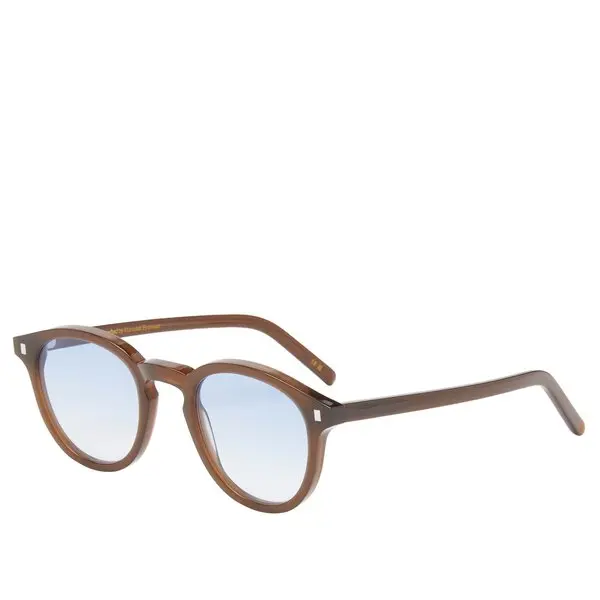 MONOKEL Nelson Sunglasses - Chocolate/blue Gradient