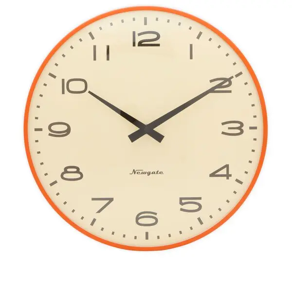 NEWGATE Radio City Harlem Dial Wall Clock - Orange