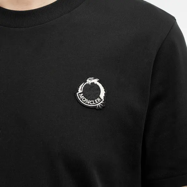 dragonS　モンクレール　Tシャツ　ブラック Moncler Dragon Short Sleeve T-Shirt - Black | Editorialist