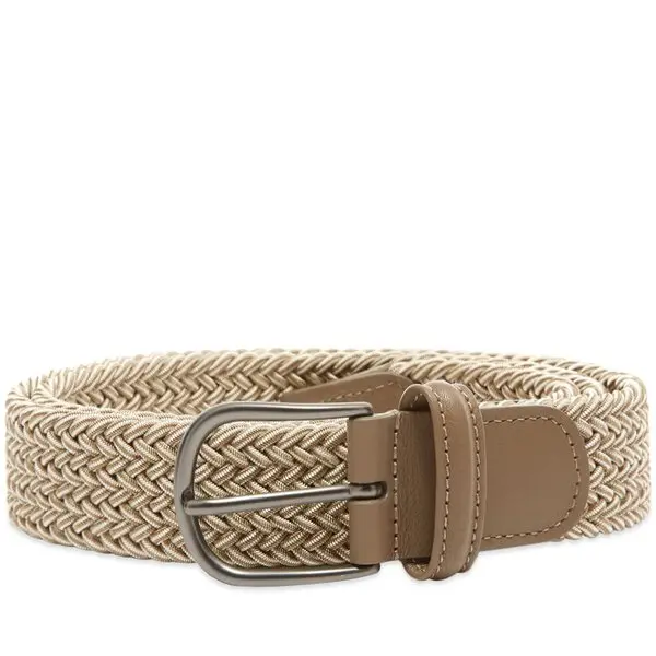 Anderson's Woven Textile Belt - Ecru/white