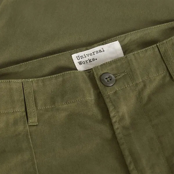 Universal Works Twill Fatigue Pants - Light Olive