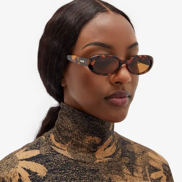Dmy Studios Valentina Round Frame Sunglasses - Havana  display picture 1