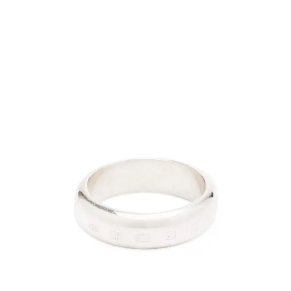 SERGE DENIMES Traditional Hallmark Band Ring - Sterling Silver
