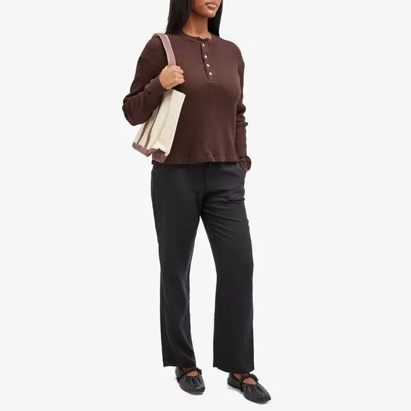 Donni. Thermal Henley Top