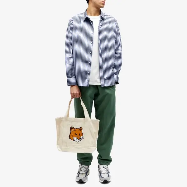 Maison Kitsuné Fox Head Tote Bag - Ecru