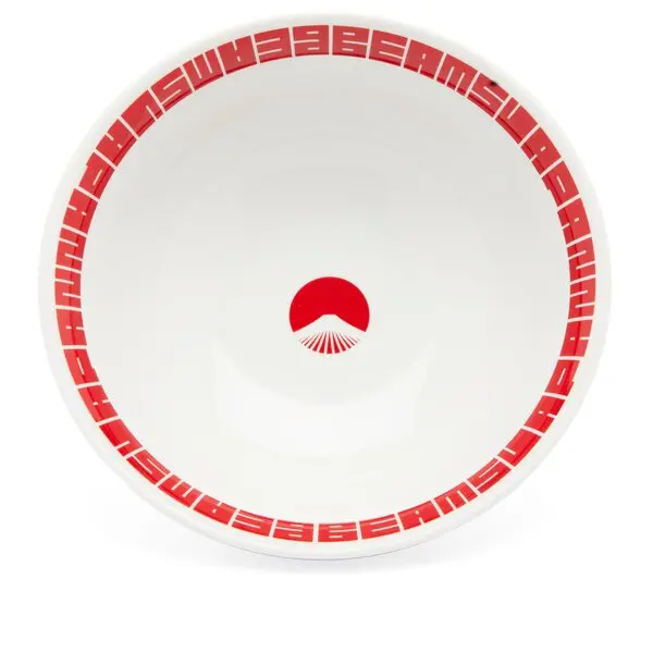 BEAMS Ramen Bowl - White/red