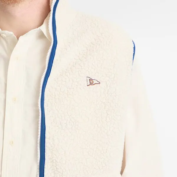 DRAKE'S Boucle Wool Fleece Vest