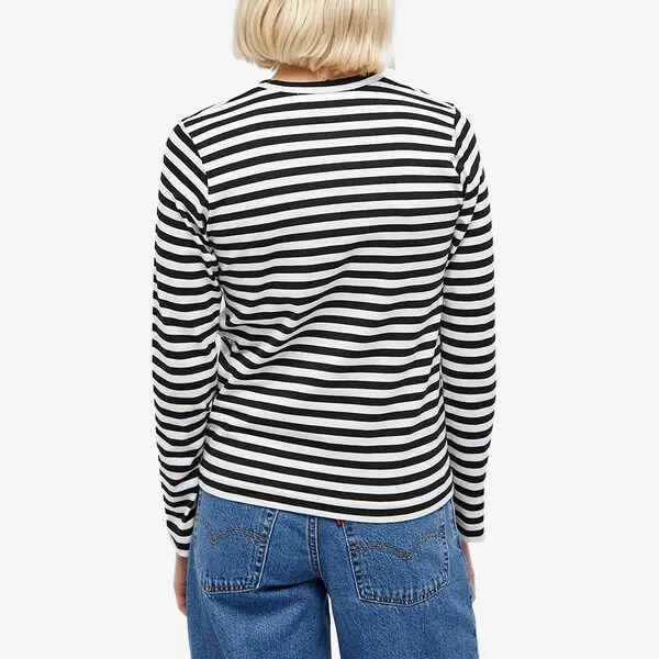 Play Comme Des Garcon Long Sleeve Striped T-shirt