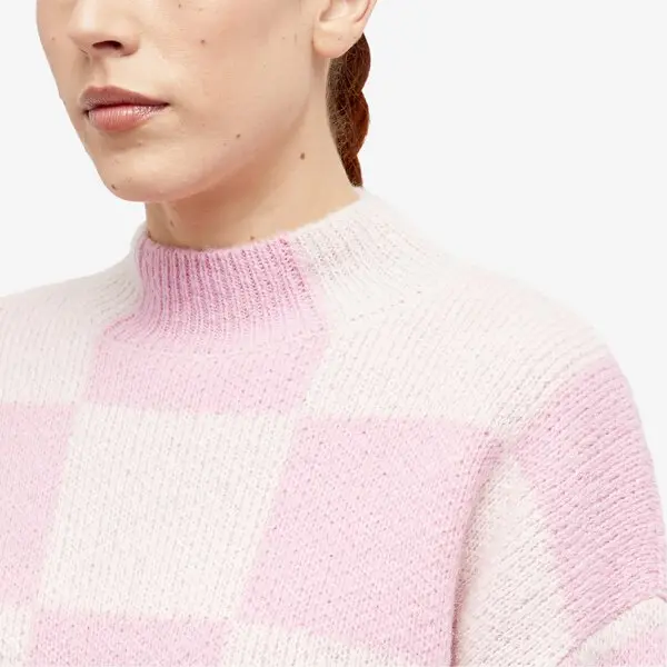 Stine Goya Adonis Checkerboard Knitted Jumper