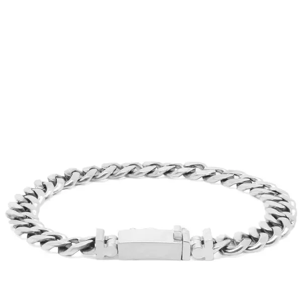 SERGE DENIMES 8mm Curb Bracelet - Sterling Silver