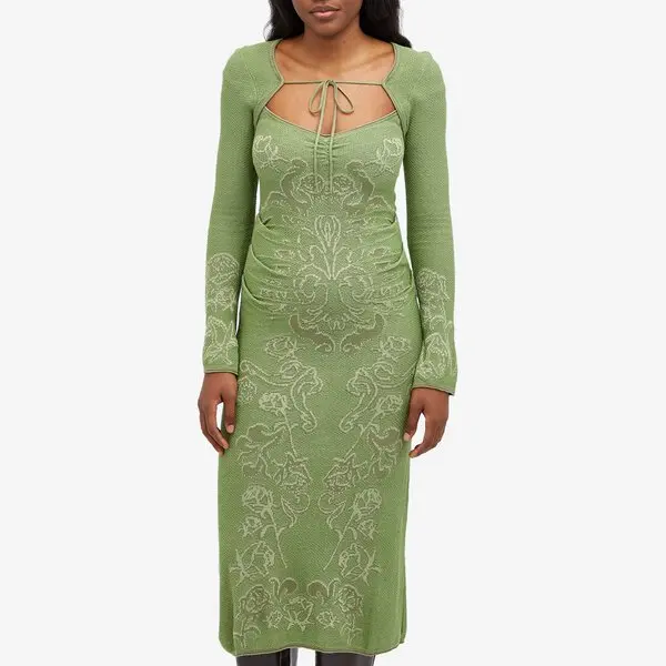 House Of Sunny The Envy Dress In Moss - 40% Off | Editorialist