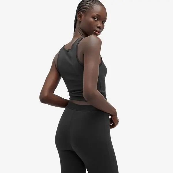 SKIMS Cotton Rib Tank - Soot