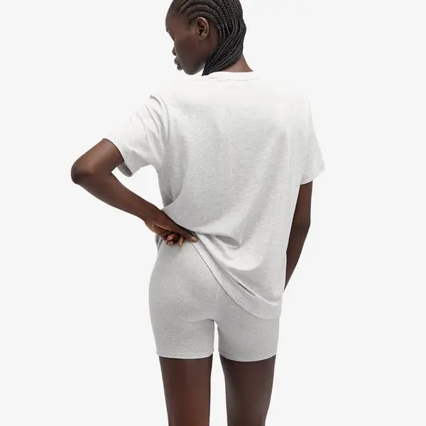 SKIMS Boyfriend T-shirt - Light Heather Grey