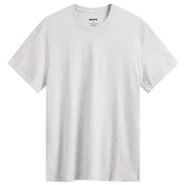 SKIMS Cotton Classic T-shirt - Light Heather Grey