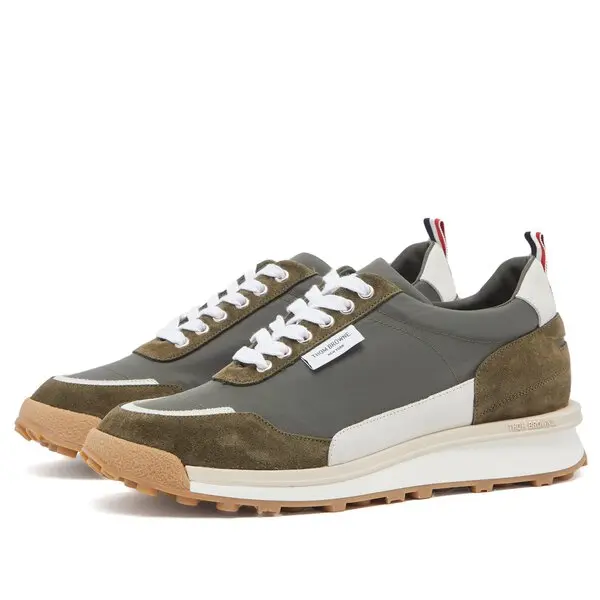 Thom Browne Alumni Tech Sneaker In Dark Green - 60% Off  display picture 1