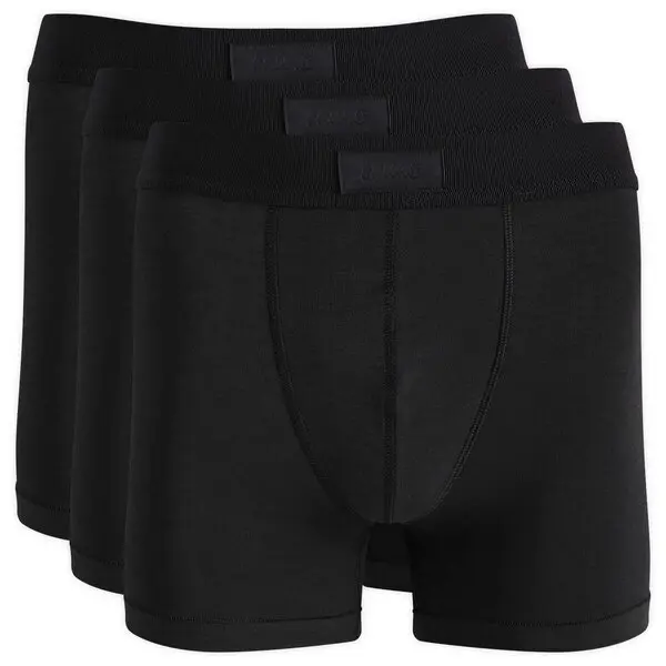 SKIMS Cotton Boxer Brief 3" 3-pack - Onyx