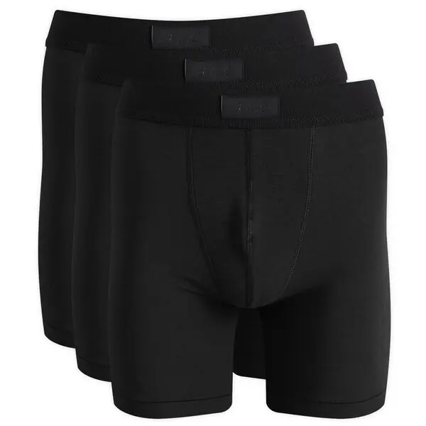 SKIMS Cotton Boxer Brief 5" 3-pack - Onyx