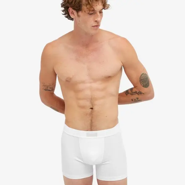 SKIMS Cotton Boxer Brief 5" 3-pack - Chalk