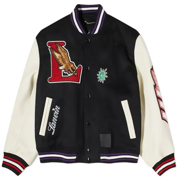 LANVIN X Future Varsity Jacket - Black