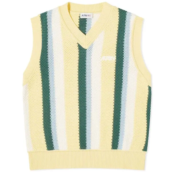 AUTRY Striped Knit Vest