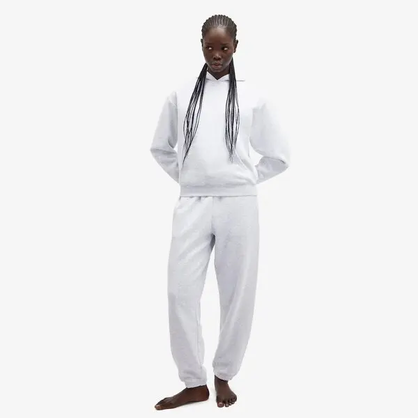 SKIMS Cotton Fleece Classic Sweatpants - Light Heather Grey