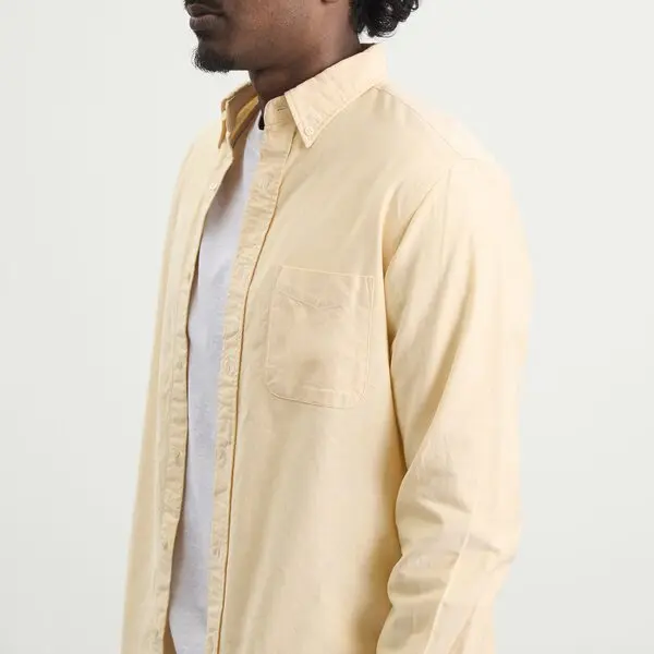 BEAMS Button Down Oxford Shirt - Yellow