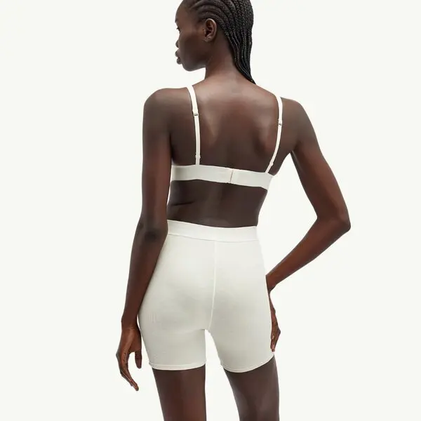 SKIMS Cotton Rib Boxer - Bone