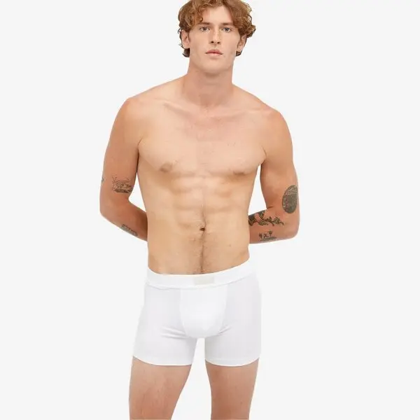 SKIMS Cotton Boxer Brief 3" 3-pack - Chalk