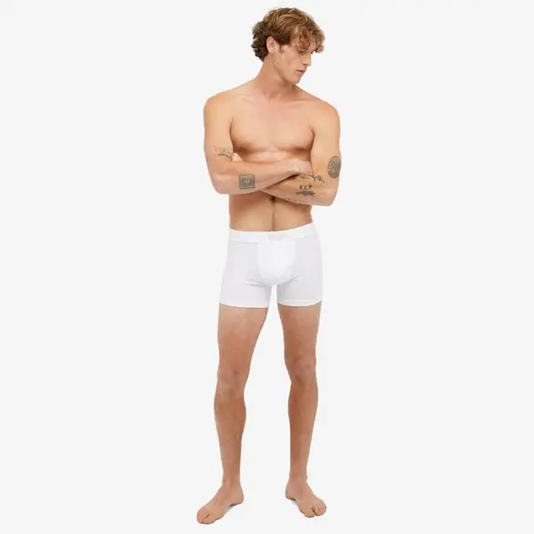 SKIMS Cotton Boxer Brief 3" 3-pack - Chalk