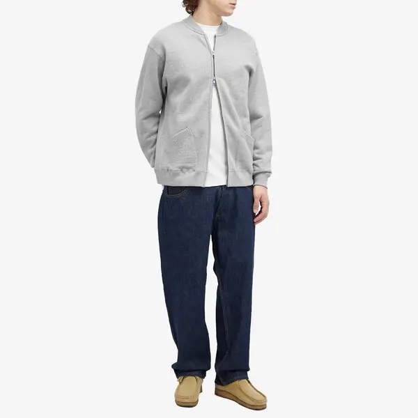 BEAMS Jersey Zip Bomber Jacket