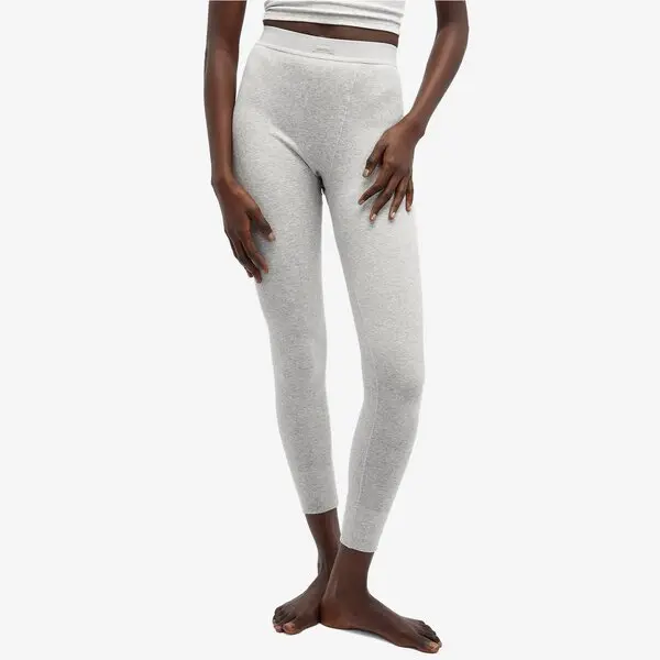 SKIMS Cotton Rib Legging - Light Heather Grey