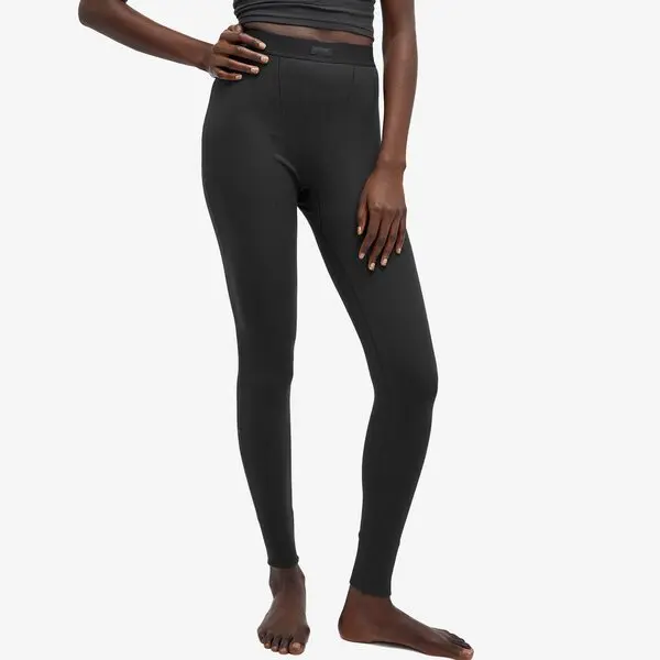 SKIMS Cotton Rib Legging - Soot