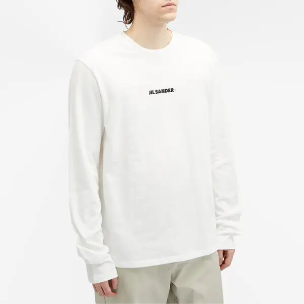 JIL SANDER Long Sleeve Logo Active T-shirt