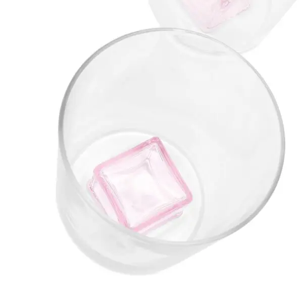MAISON BALZAC Pink Ice Goblets Set Of 2