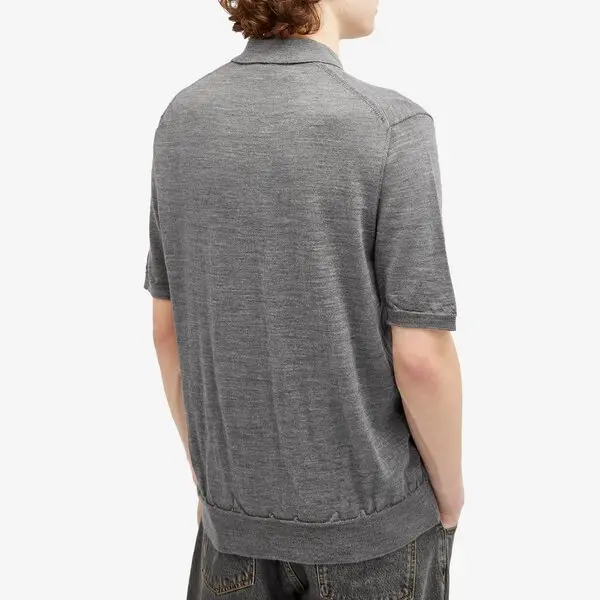 Play Comme Des Garcon Knit Polo Shirt - Grey