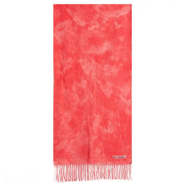 Acne Studios Canada Narrow Tie Dye Scarf - Bright Pink
